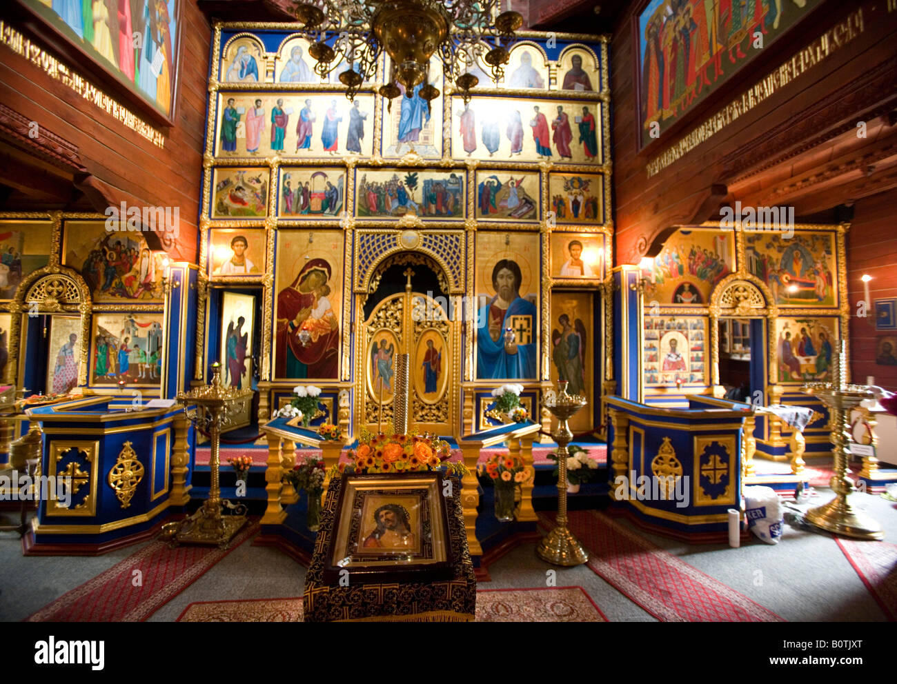 Holz der orthodoxen Kirche saint Heiliges Nicholas, Gifhorn ...