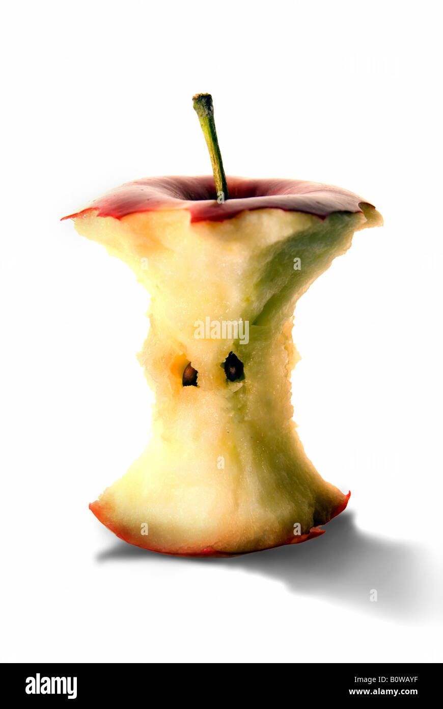 Roter apfel nach innen Ausgeschnittene Stockfotos und -bilder - Alamy