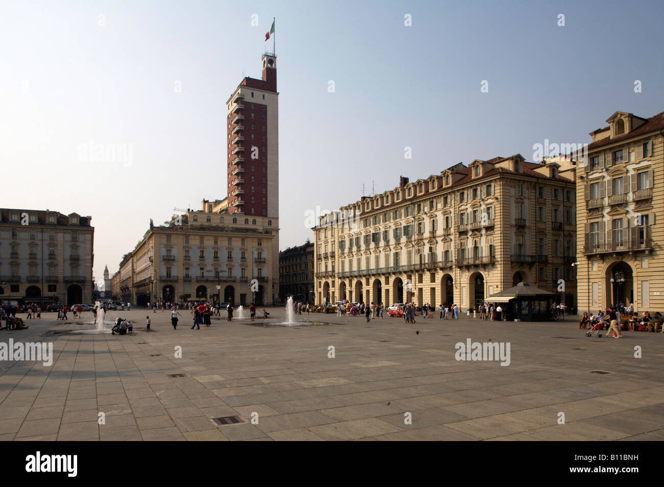 Turin, Piazza Castello Stockfotografie - Alamy