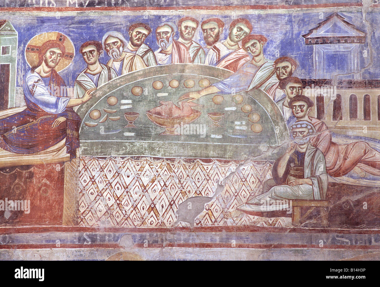 Sant Angelo in Formis Bei Capua, Basilika, Detail von der Südwand des ...