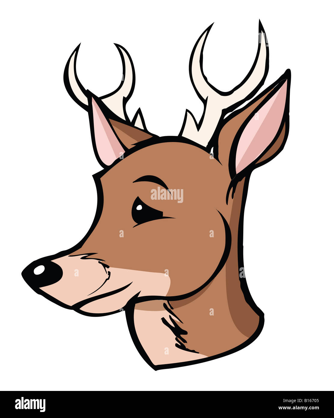 Cartoon Illustration ein Bock Stockfotografie - Alamy