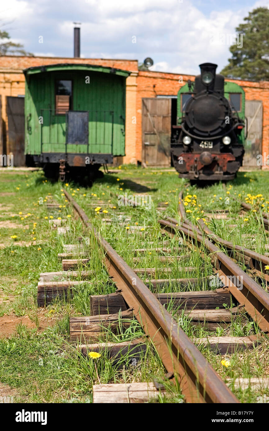 Alte Dampflok im Freilichtmuseum von Pereslawl Russland Stockfotografie ...