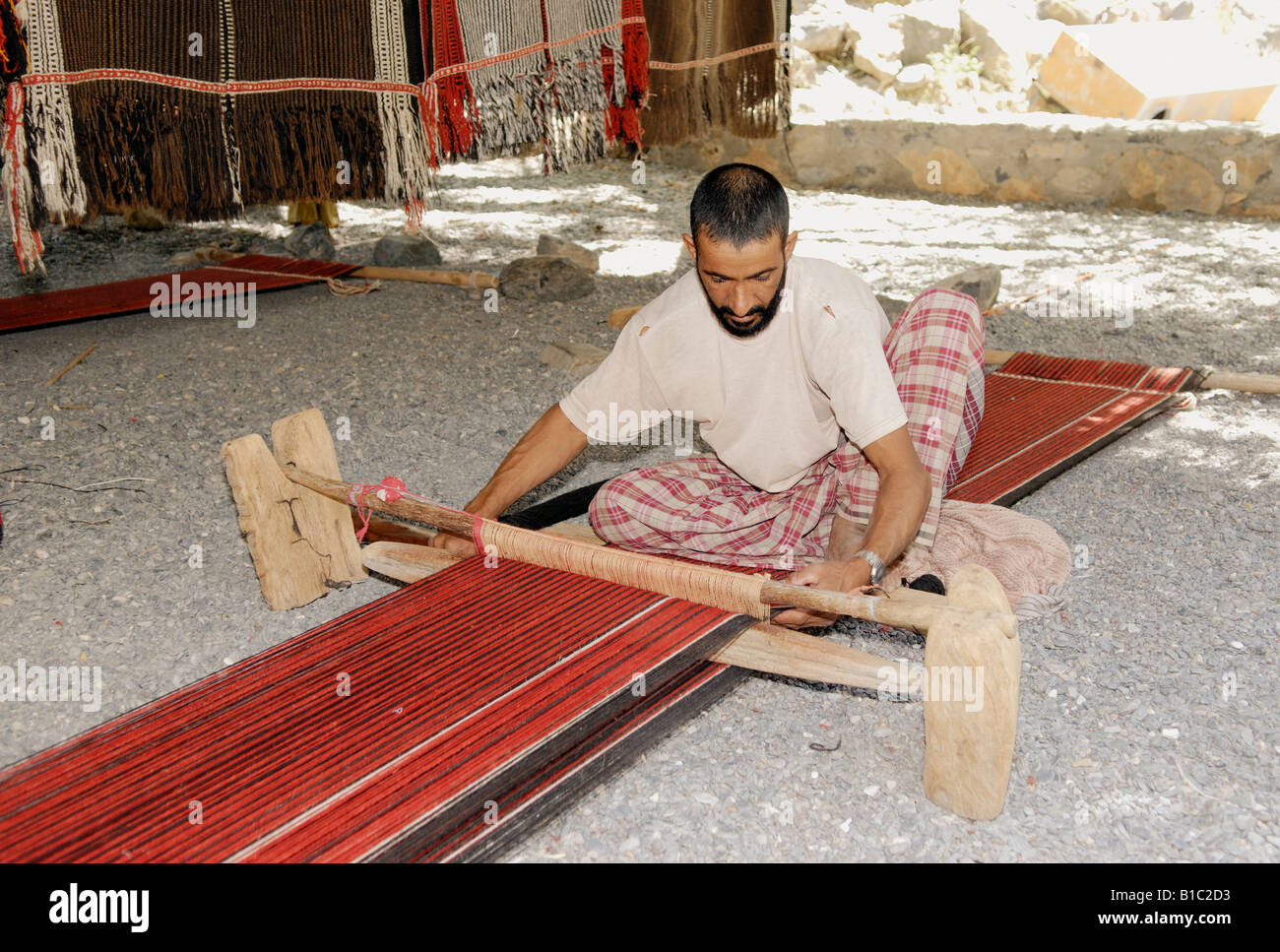 Geographie/Reisen, Oman, Menschen, Teppich Weber, Additional-Rights ...