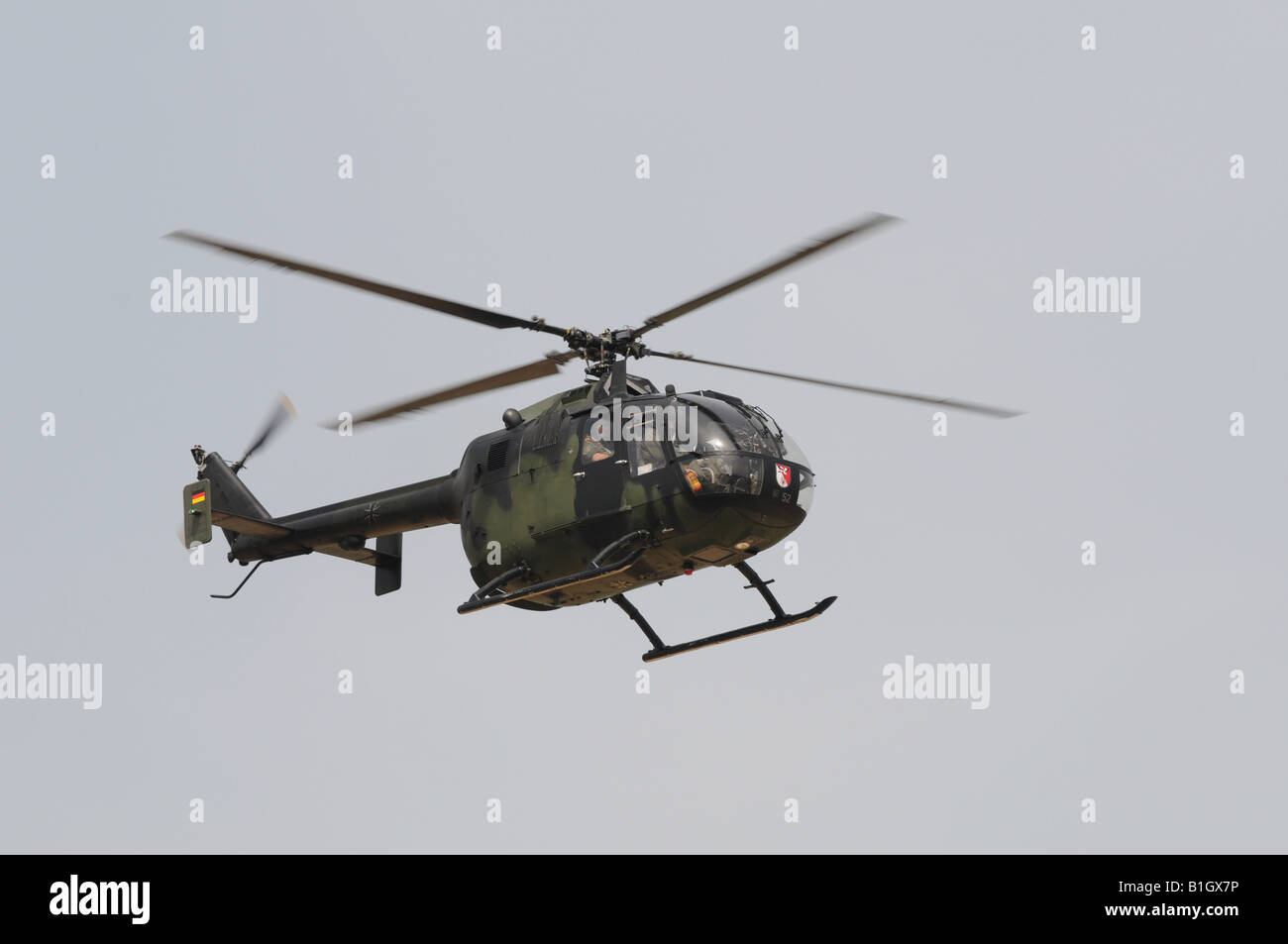 Einem deutschen MBB Bo 105 Armee Hubschrauber (Eurocopter EC 135 ...