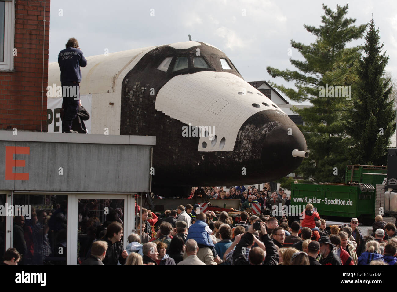 Transport der russischen Raumfähre Buran nach Speyer Deutschland das ...
