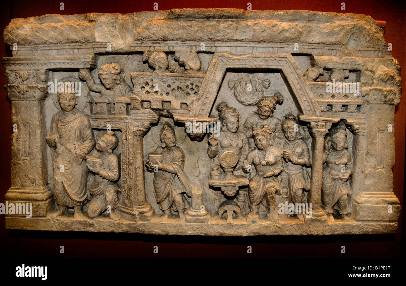 Verlockung von Nanda Gandhara Hadda Jalalabad 2nd 3rd. Jahrhundert n ...