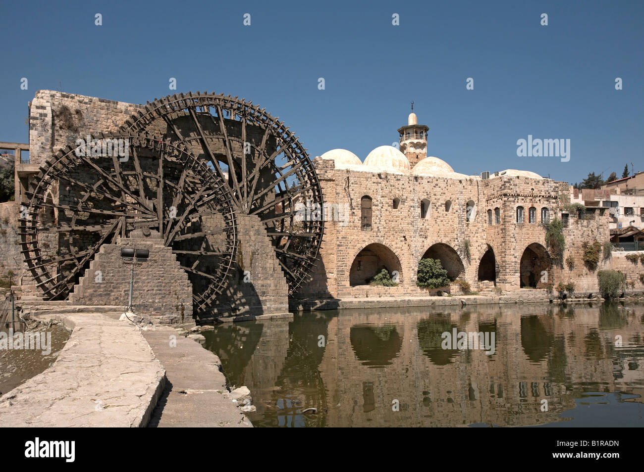 Hama Waterwheel Noria Syria Stockfotos & Hama Waterwheel Noria Syria ...