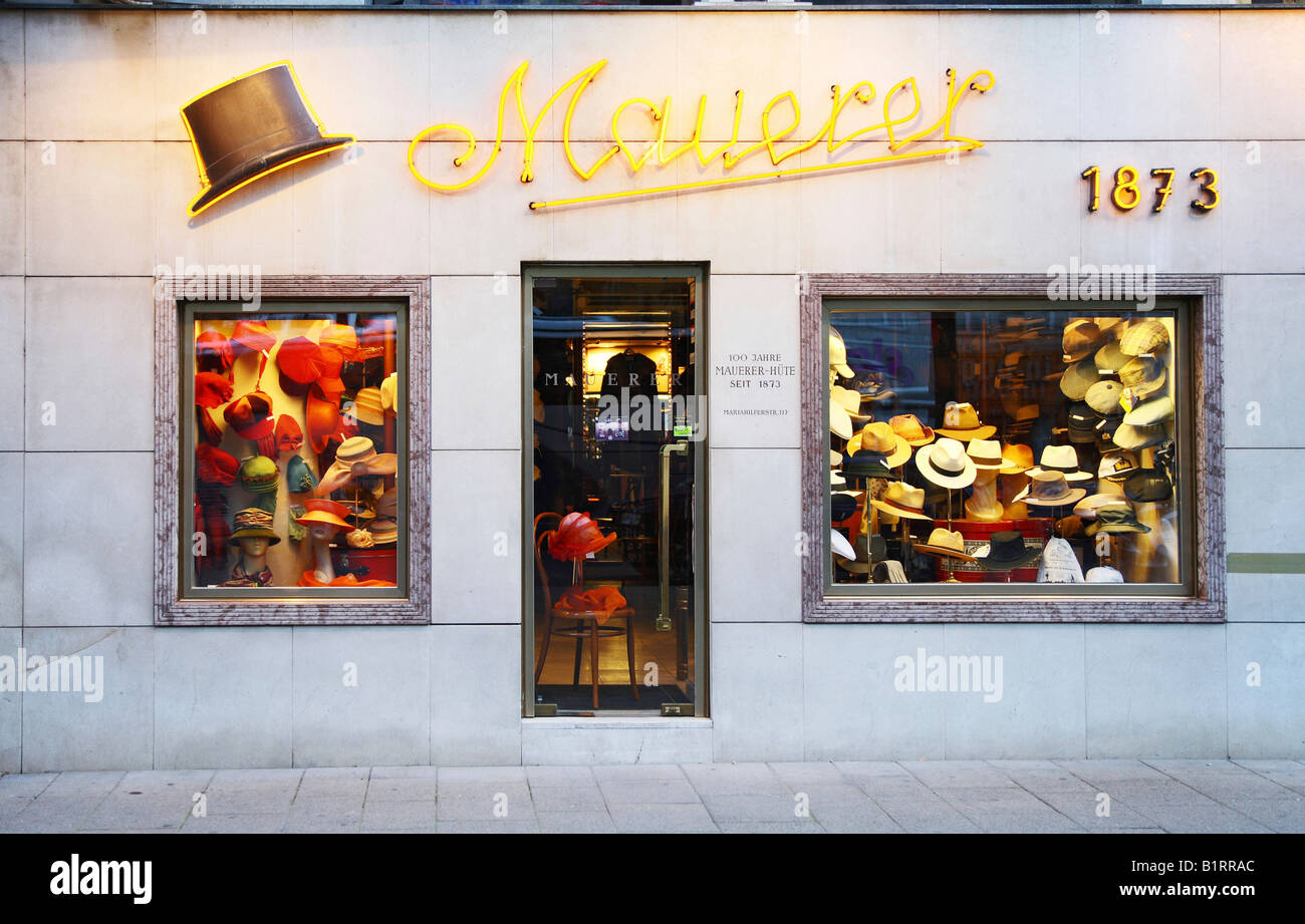 Mauerer, Hutmacher, königliche Hoflieferant der Hof, Wien, Österreich ...
