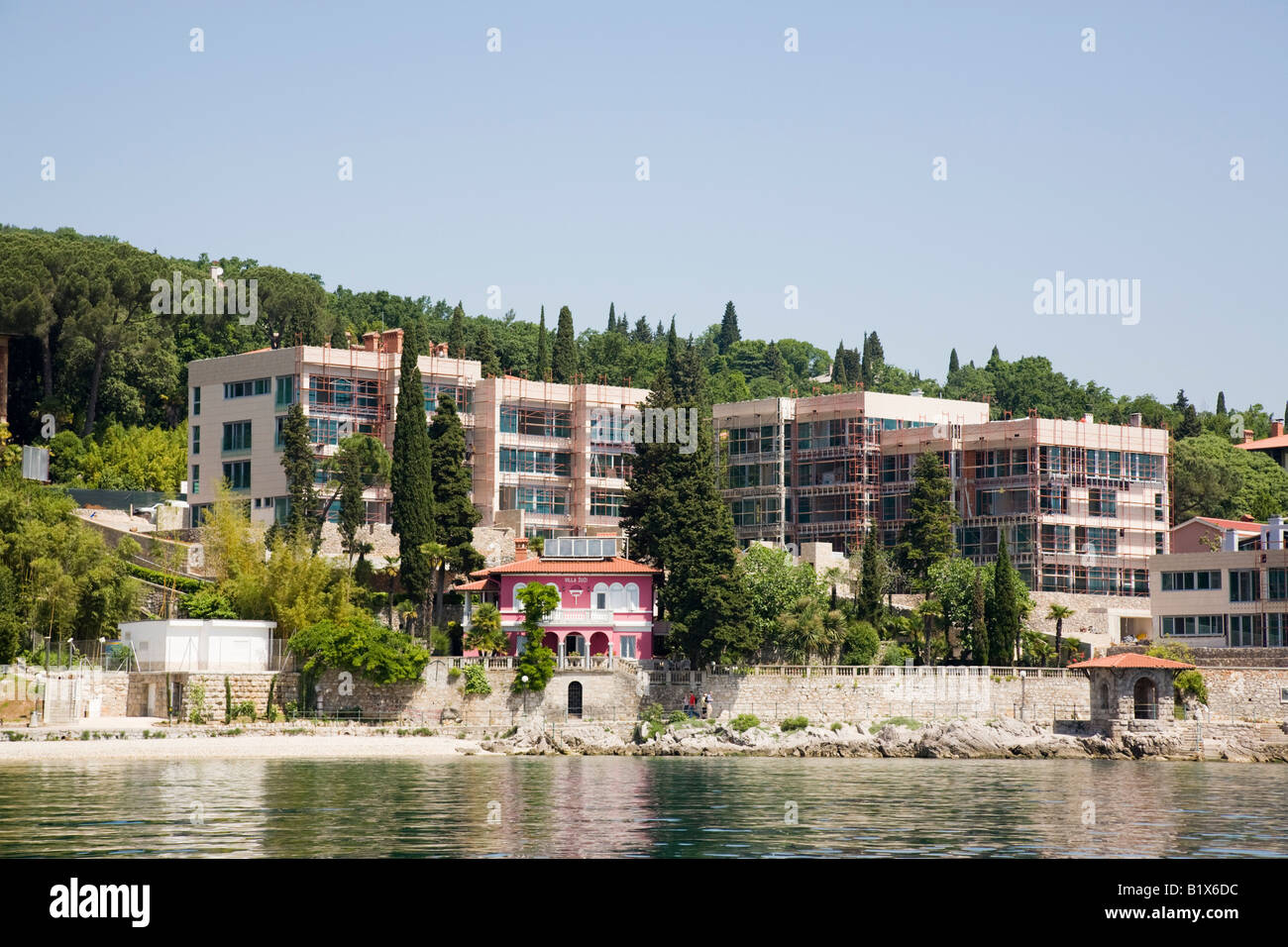 Croatia Kvarner Riviera Opatija Villa Stockfotos & Croatia Kvarner ...