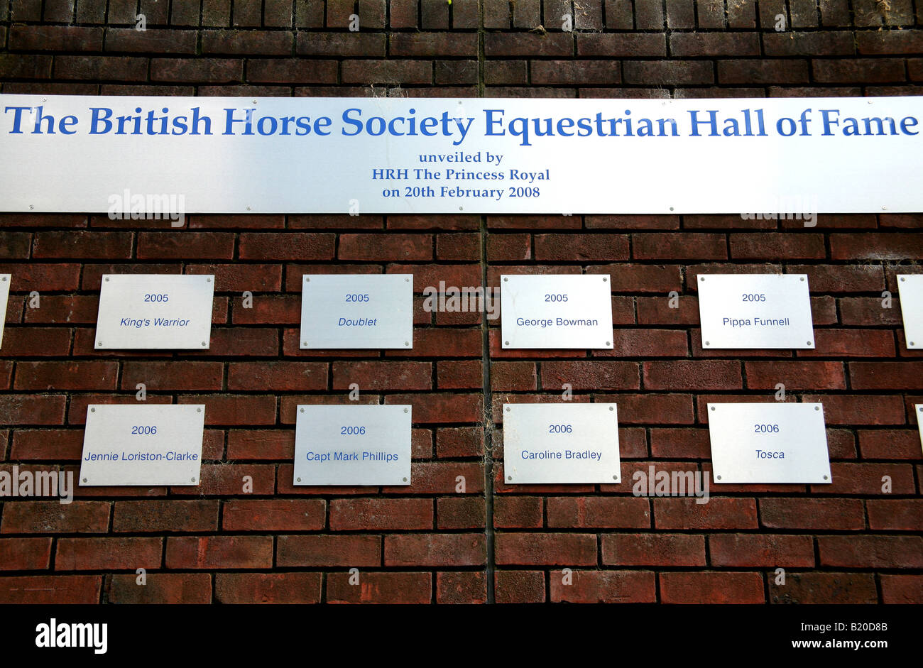 British Horse Society Equestrian Hall of Fame, London Stockfotografie ...