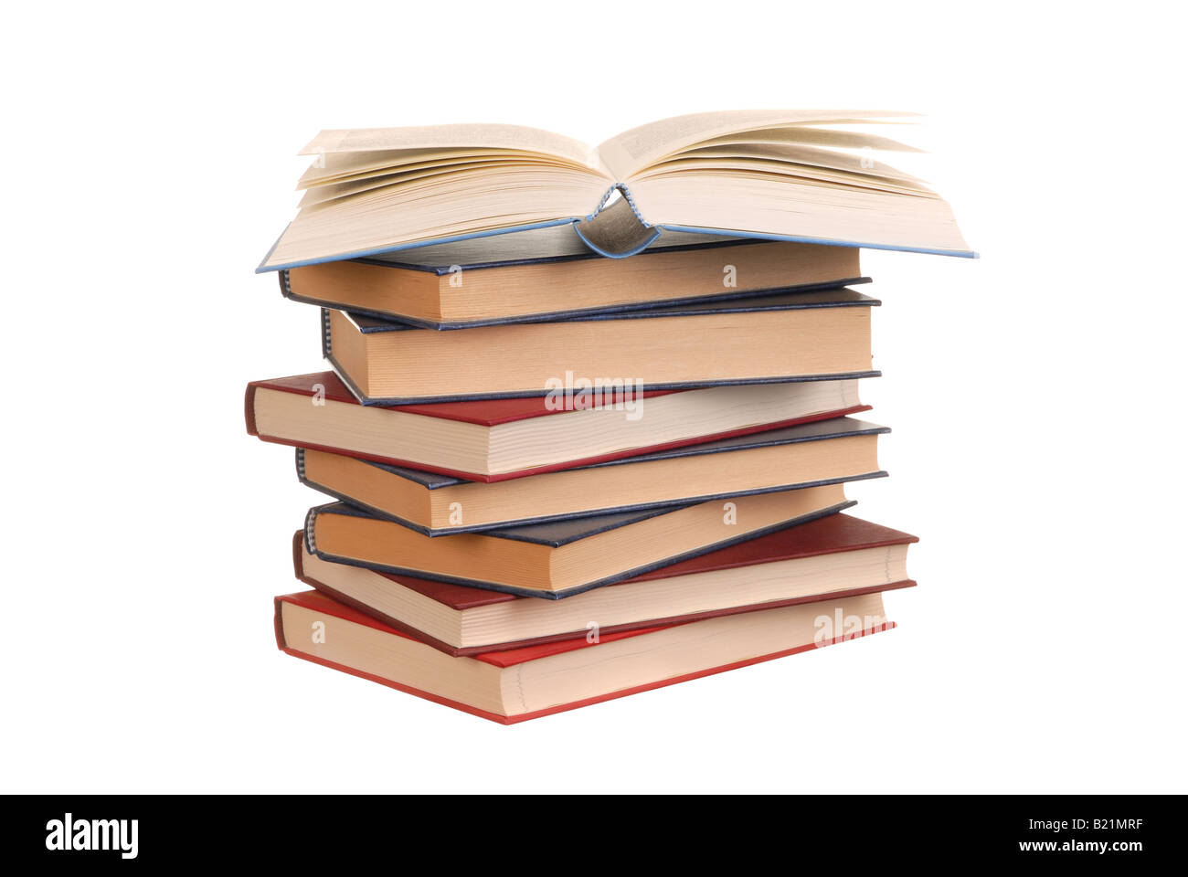 Offene Bücher Buch Stapel Stockfotografie - Alamy