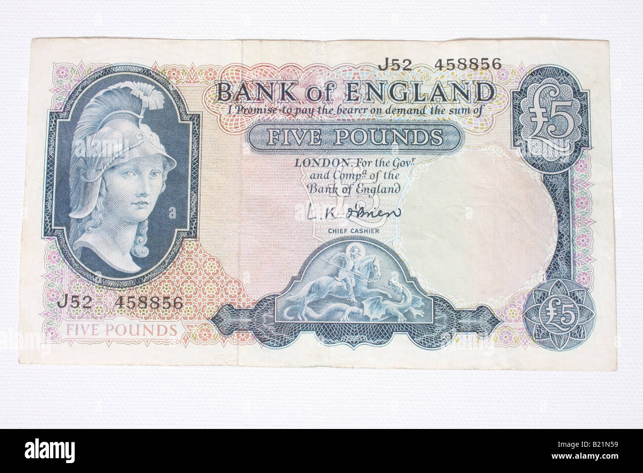 Old english five pound note -Fotos und -Bildmaterial in hoher Auflösung ...