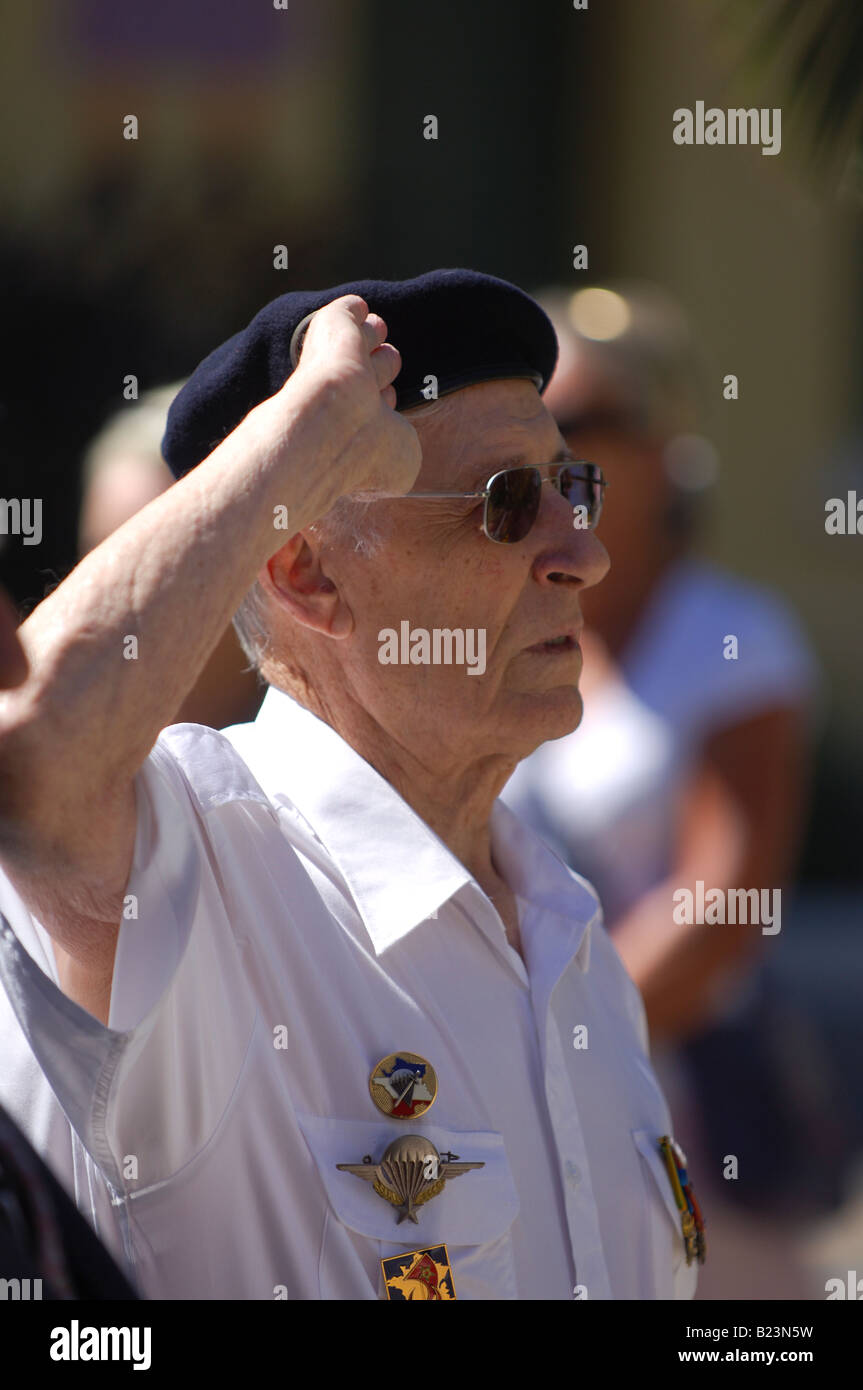 Kriegsveteran salutieren -Fotos und -Bildmaterial in hoher Auflösung ...
