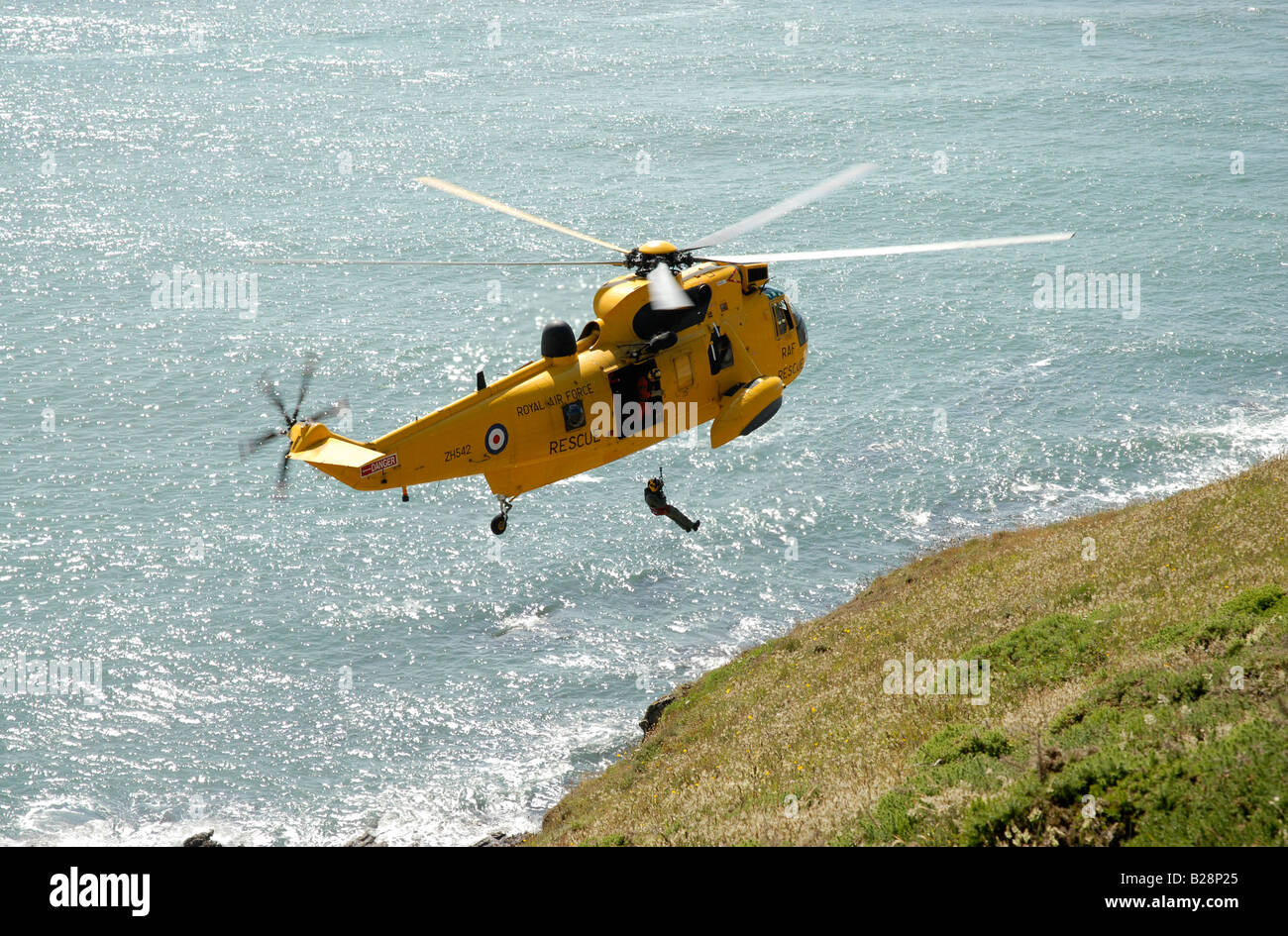 Eine RAF Luftrettung Meer Sea King Hubschrauber von RMB Chivenor ...