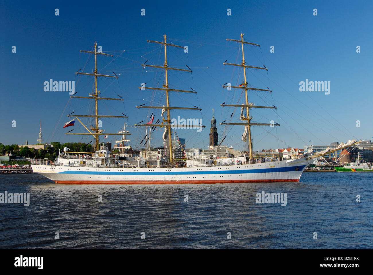 Mir-Segelboot, Jahrestag der Hamburger Hafen, Deutschland, Europa ...