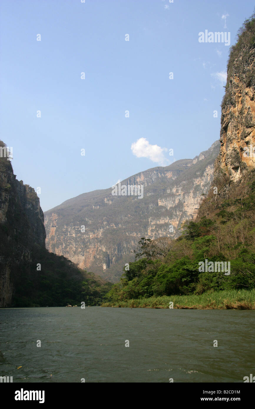 Sumidero Canyon und Grijalva River, Bundesstaat Chiapas, Mexico ...