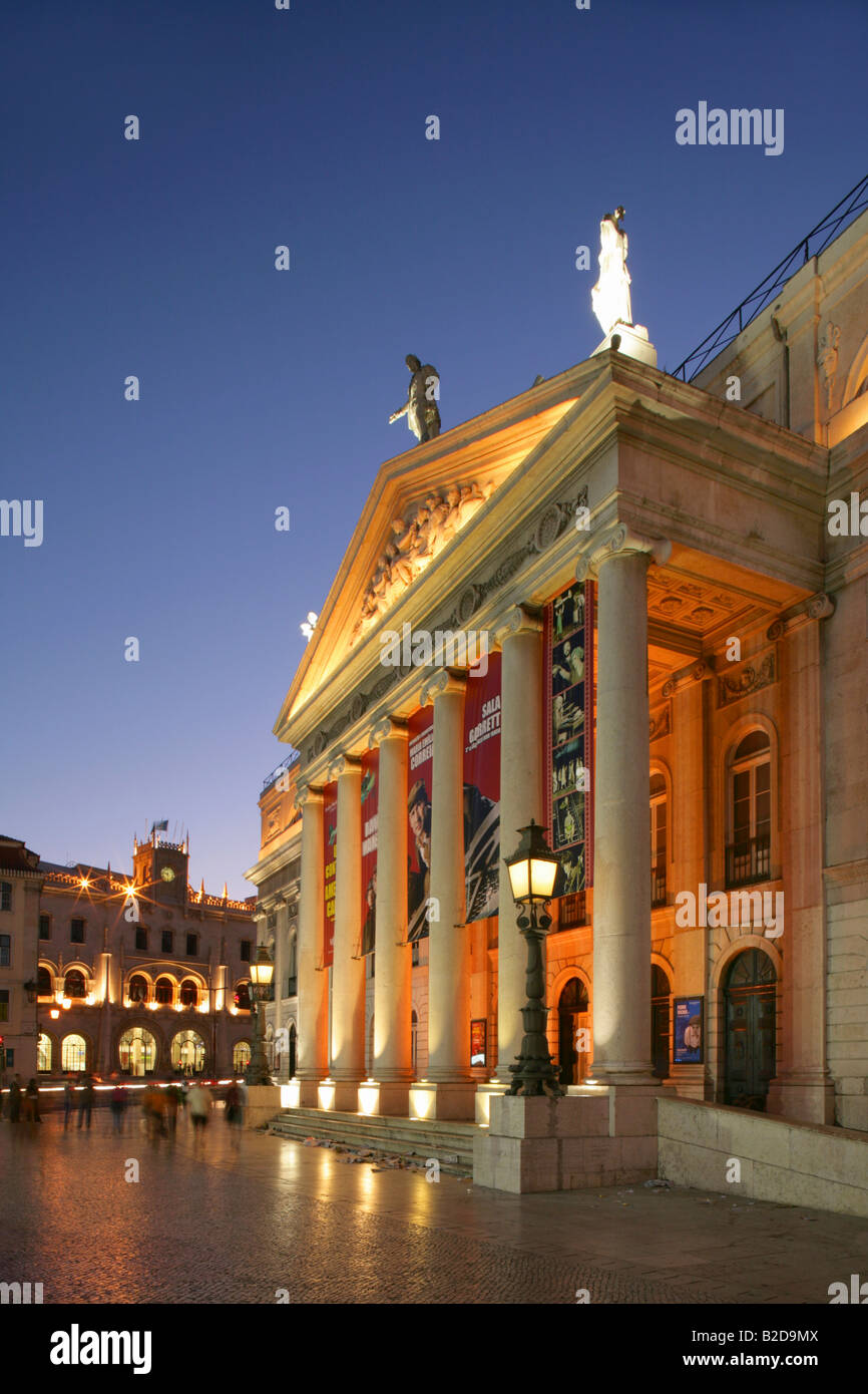 Teatro Nacional de Dona Maria II oder National Theatre, Praça Dom Pedro ...