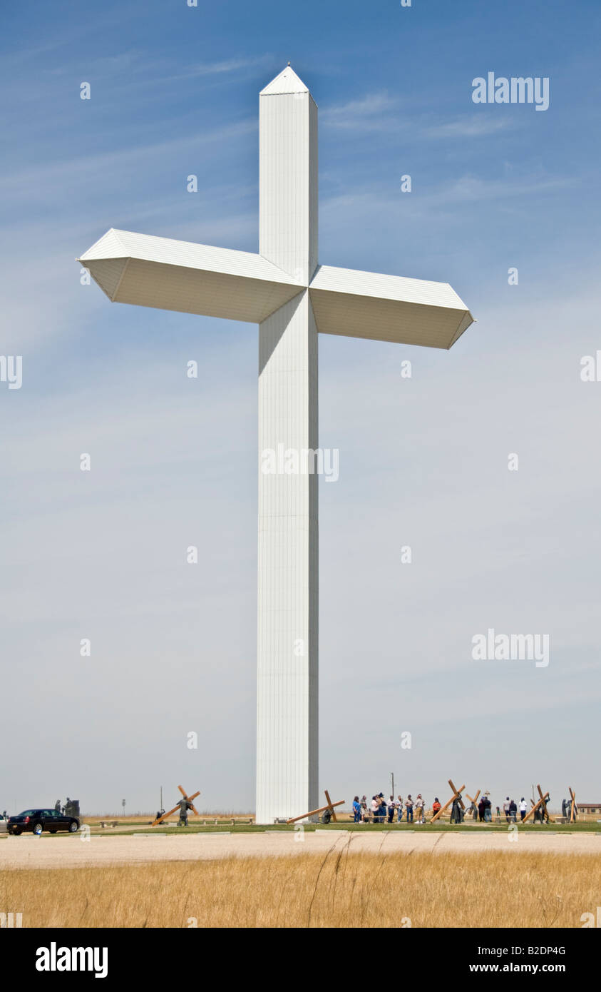 Texas alte historische Route 66 Bräutigam das Kreuz unseres Herrn Jesus Christus 190 ft hoch 110 ...