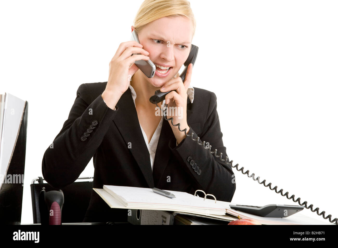 Office-Assistenten telefonieren Telefonistin Sekretärin klerikalen Job ...