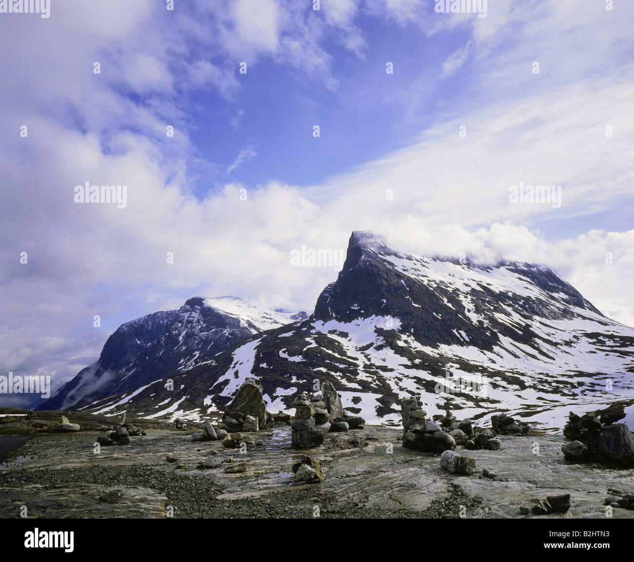 Geographie / Reisen, Norwegen, Trollstigheimen, Stigbotnhornet (1592 m ...