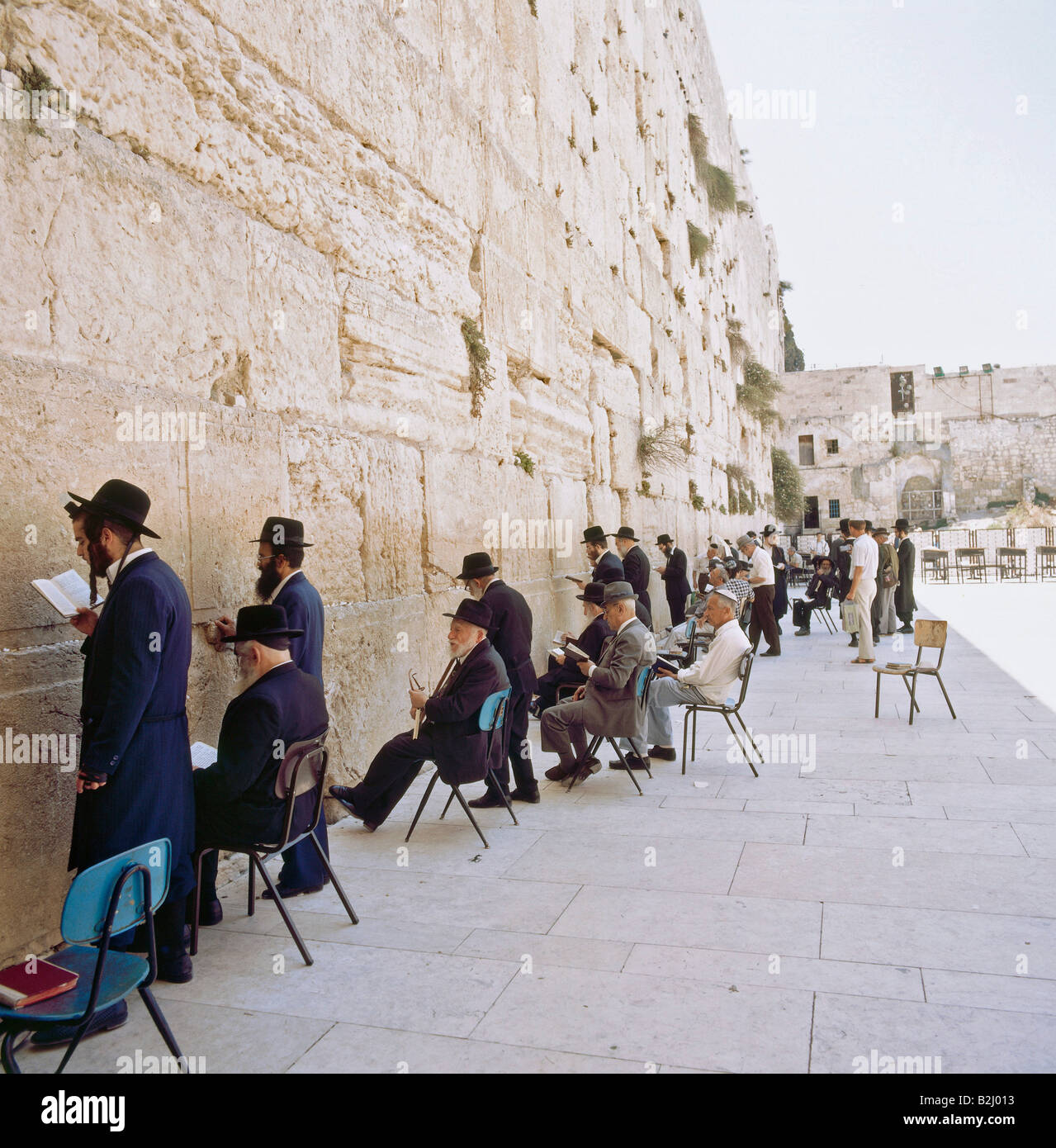 Geographie / Reisen, Jerusalem, Israel, Klagemauer, orthodoxe Juden ...