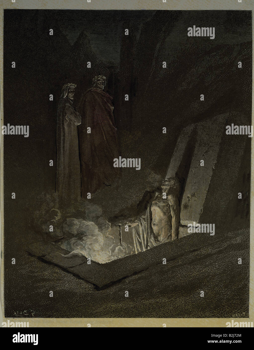 Dore, Gustave (1832-1883), Illustration, von der "Göttlichen Komödie ...