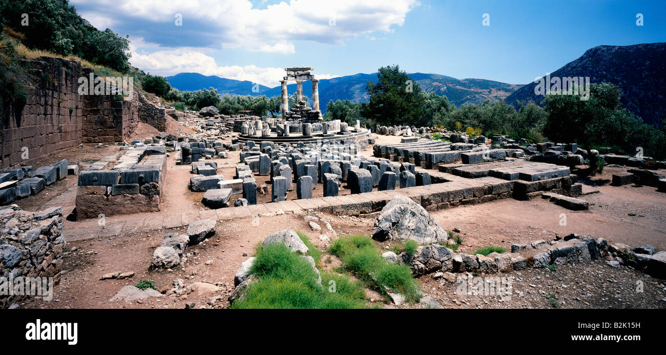 Geographie/Reisen, Griechenland, Delphi (delphoi), Heiligtum der Athena ...