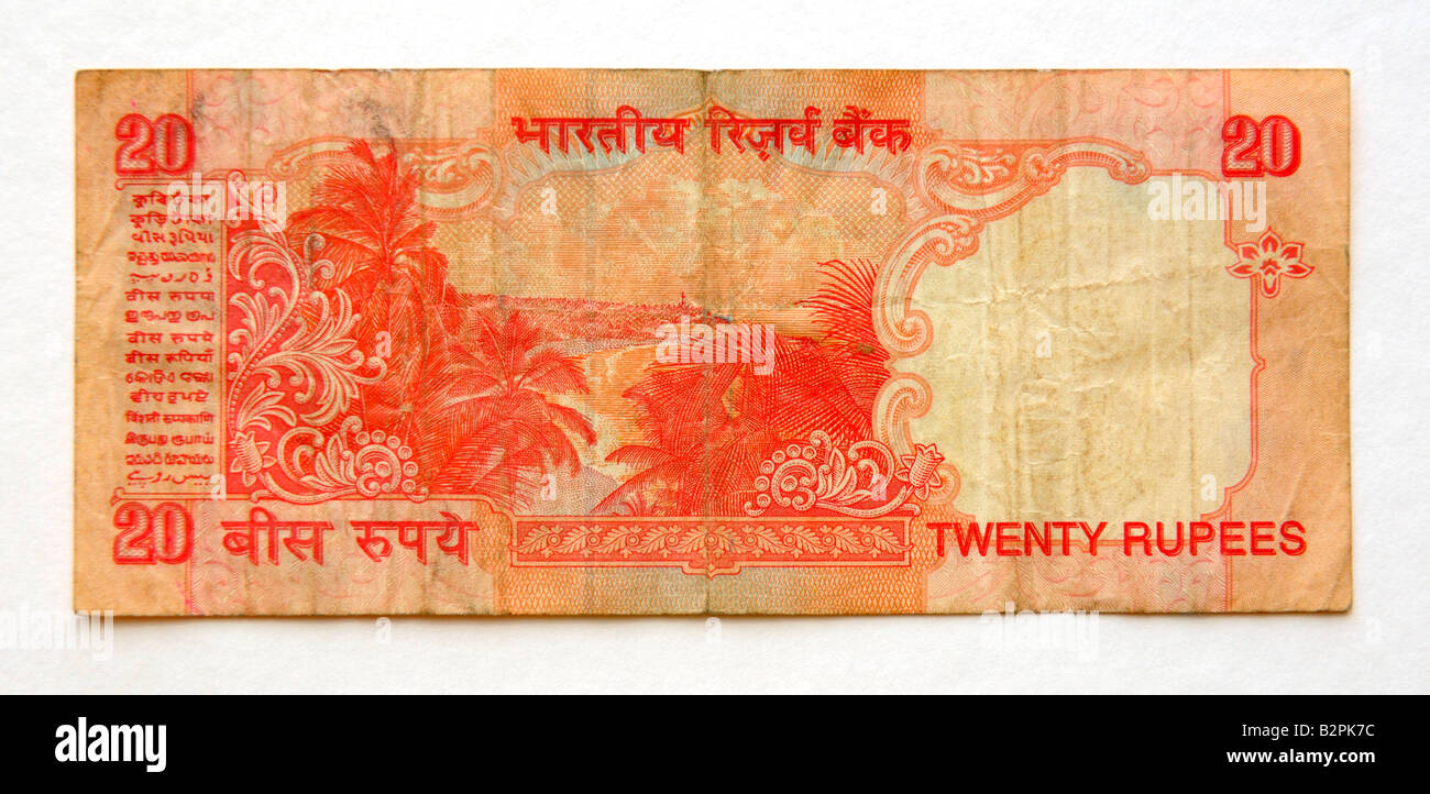 Indian 20 rupee note Fotos und Bildmaterial in hoher Auflosung Alamy