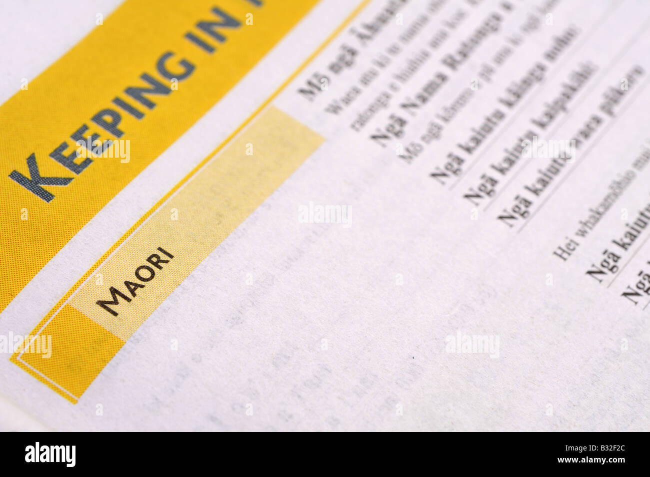 Maori sprache -Fotos und -Bildmaterial in hoher Auflösung – Alamy