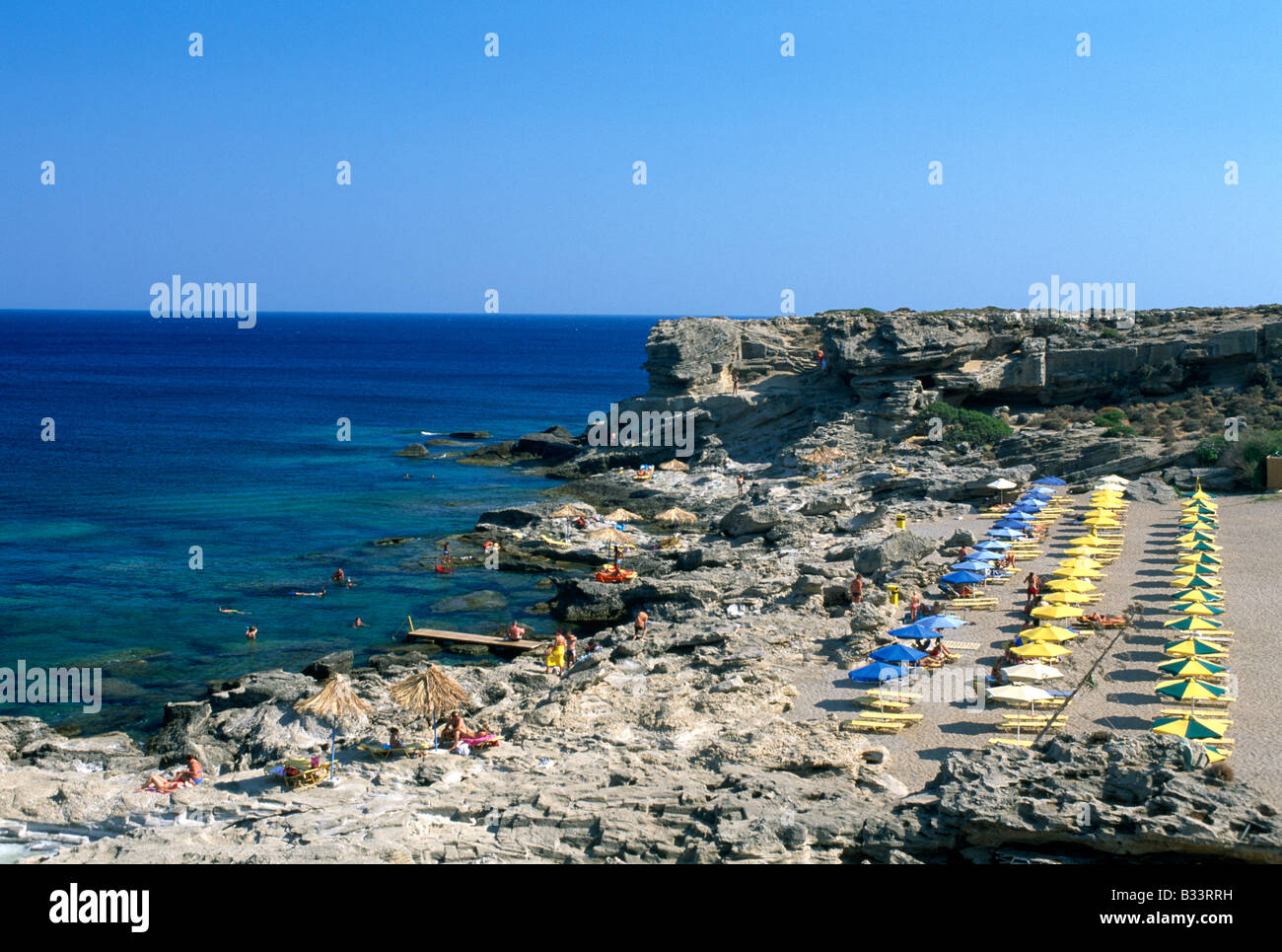 Kallithea Beach auf der Insel Rhodos-Dodekanes-Griechenland ...