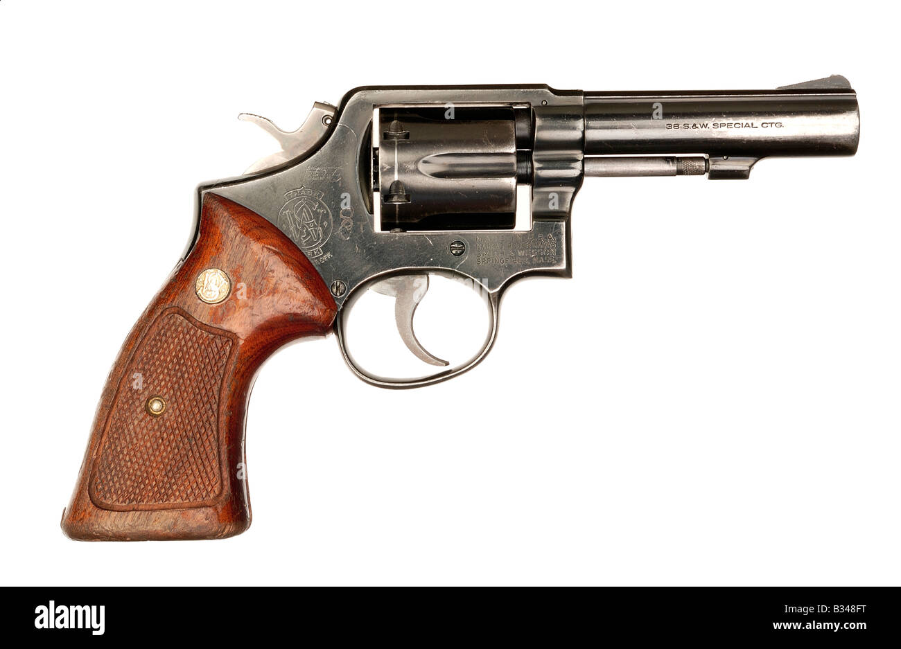 Smith und Wesson 38 Revolver Pistole Stockfotografie - Alamy