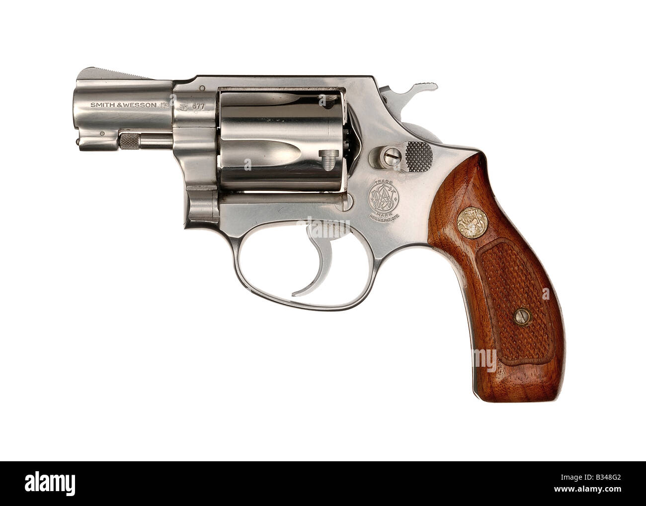 Smith und Wesson 38 Revolver Pistole Stockfotografie - Alamy
