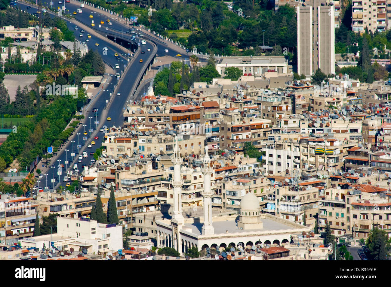 Moderne urbane Stadtbild in Damaskus Syrien Stockfotografie - Alamy