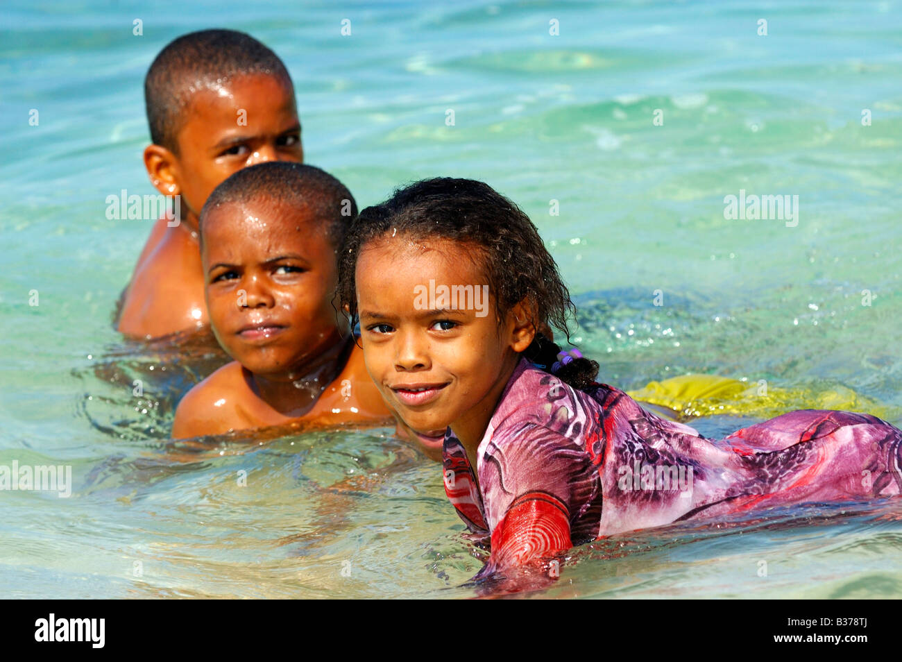 Three Young Boys In Bathing Stockfotos und -bilder Kaufen - Alamy