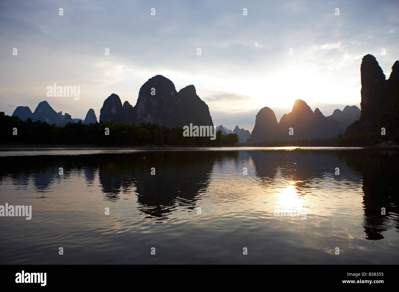 Lijang Li Fluss Xingping Guilin Provinz China Stockfotografie - Alamy