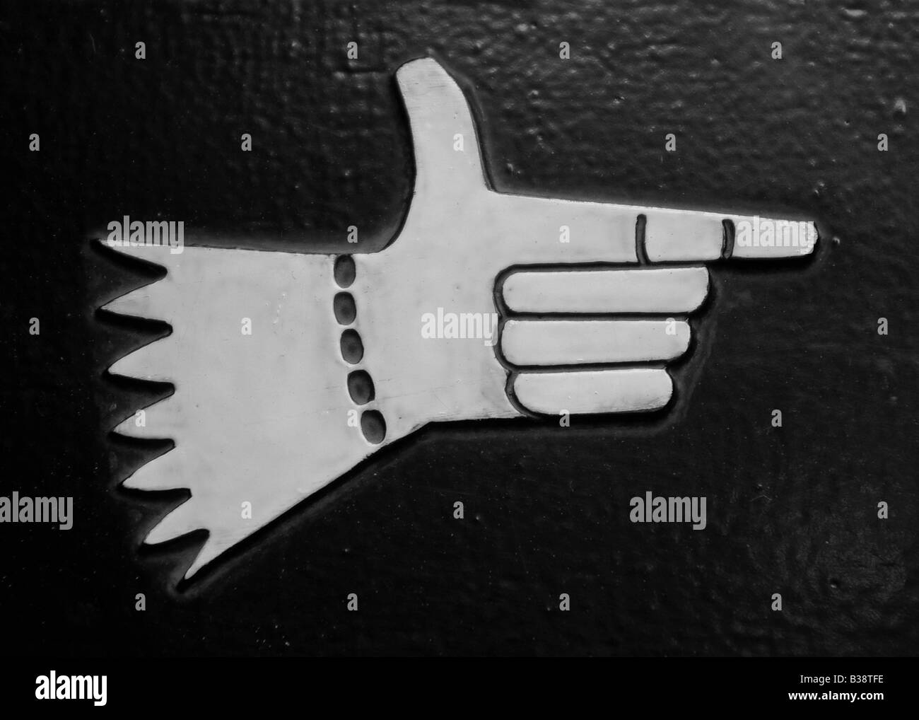 Zeichen der Hand zeigen Stockfotografie - Alamy