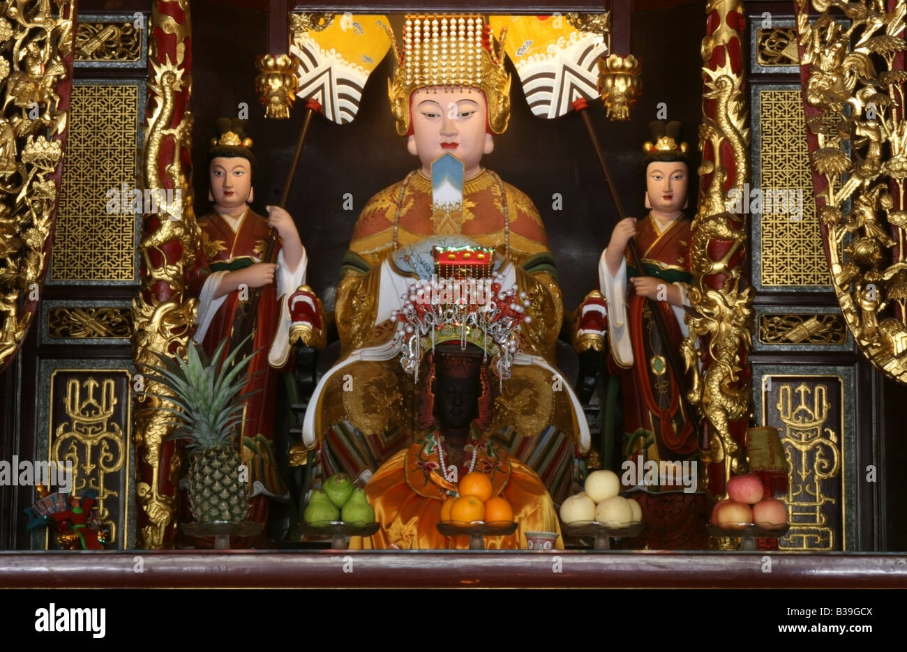 Statue des taoistischen weisen Ma Zu oder Ma Chu Po (eigentlicher Name ...