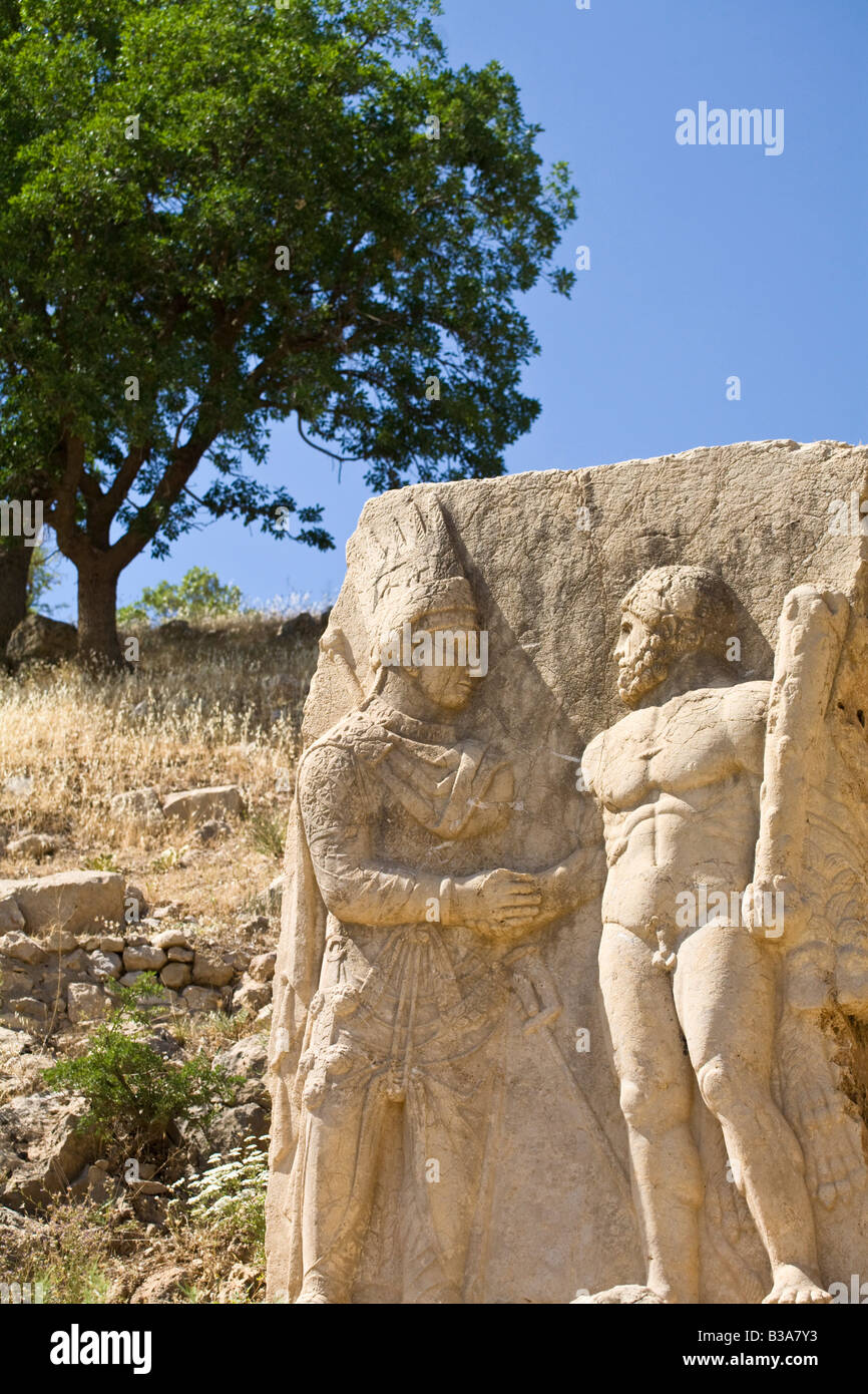 Alten Kommagene Hauptstadt Arsameia Stone Relief Mithridates 1 Gott ...