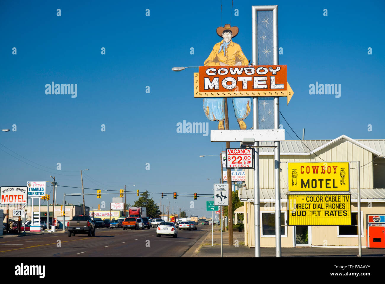 Cowboy motel amarillo -Fotos und -Bildmaterial in hoher Auflösung – Alamy