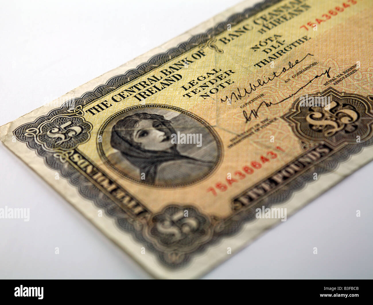 Old Irish Pound Note Stockfotos und -bilder Kaufen - Alamy