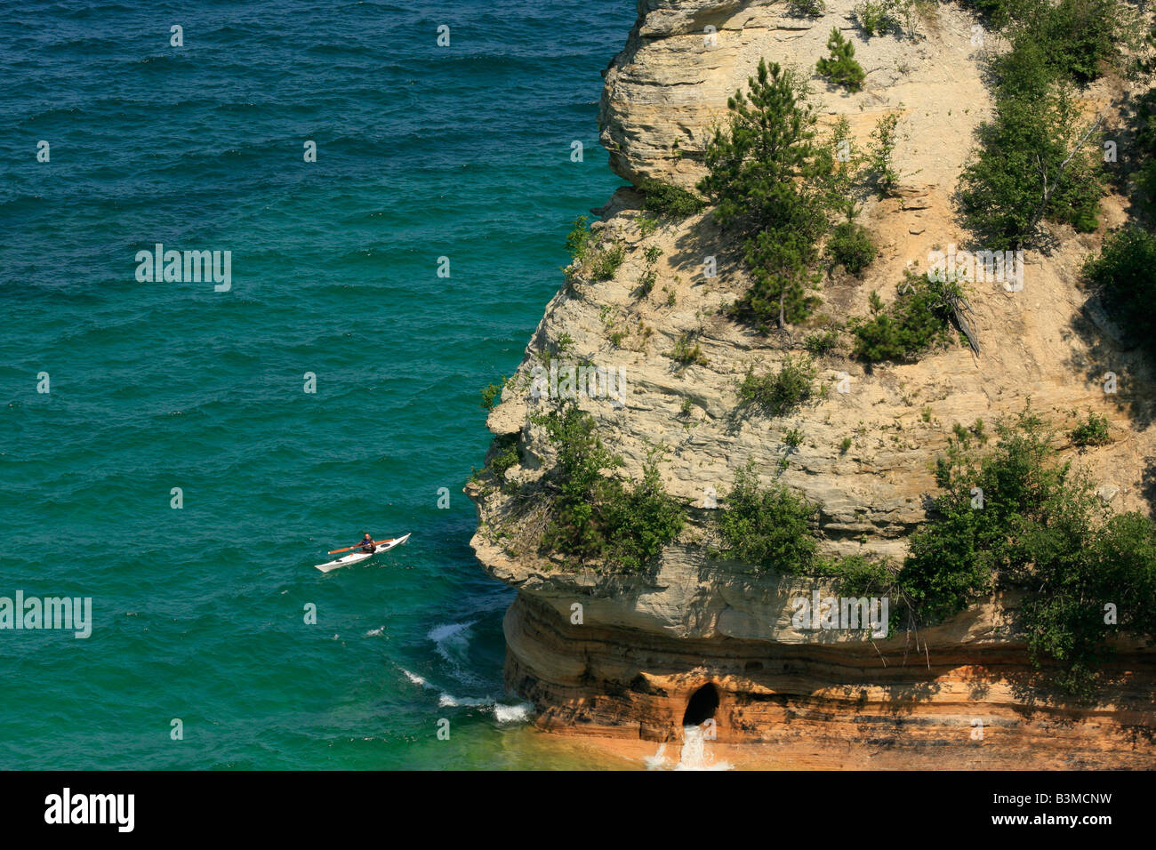 Die Miners Castle Lake Superior Munising Upper Peninsula in den USA ...