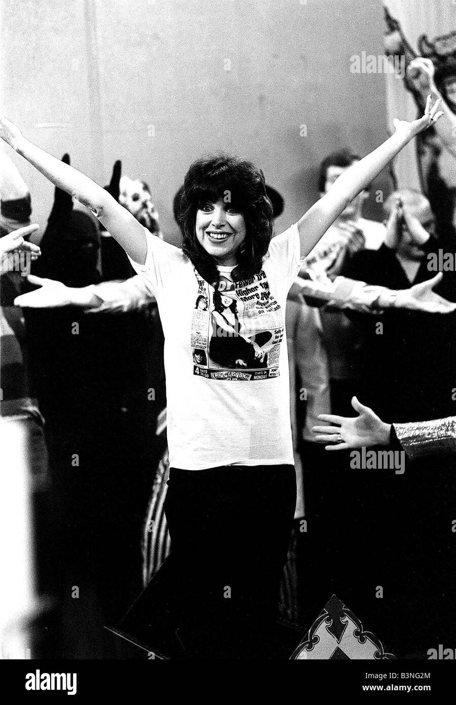 Sally James TV-Moderatorin der TISWAS mirrorpix Stockfotografie - Alamy