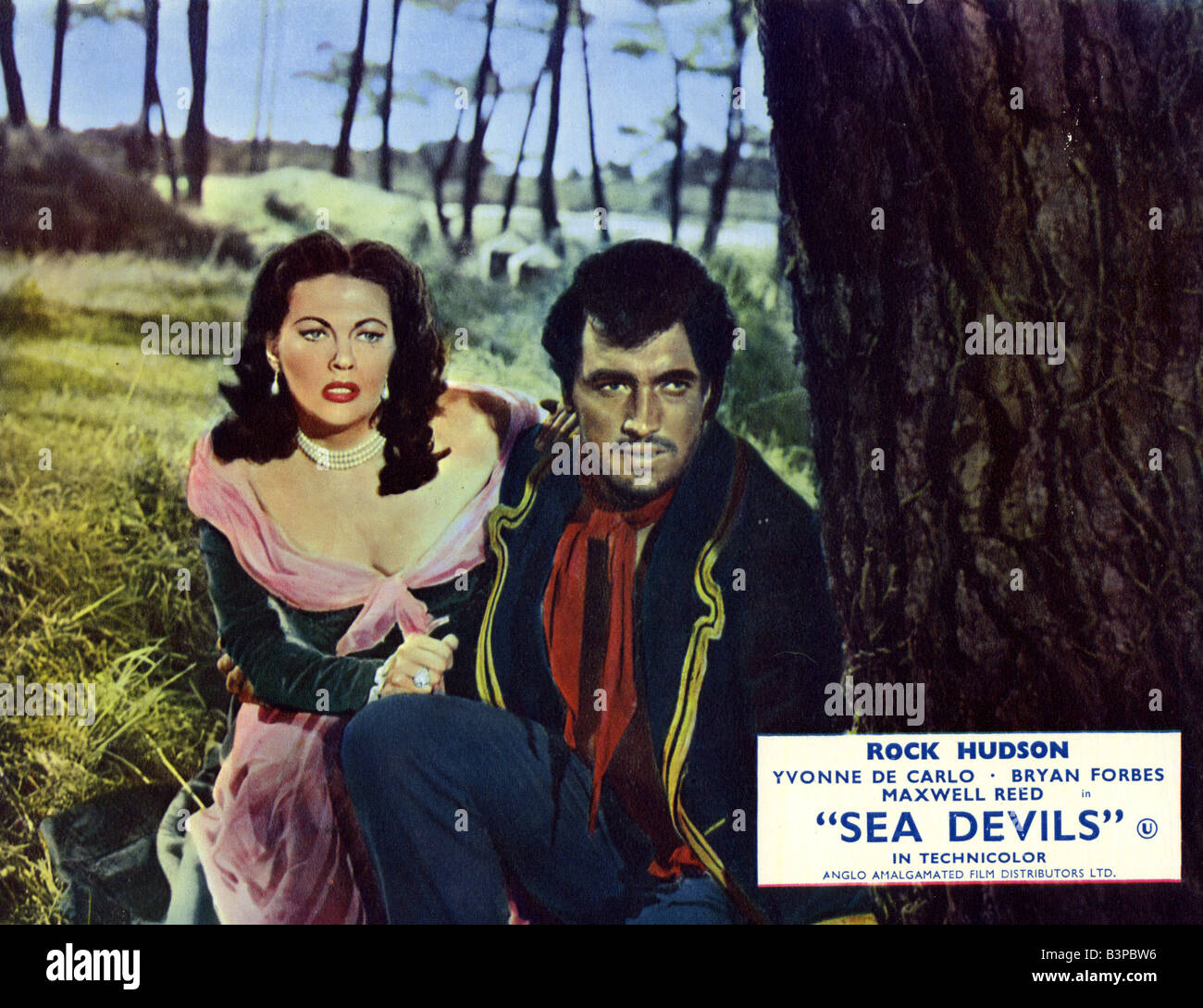 SEA DEVILS 1953 Coronado Film mit Rock Hudson und Yvonne de Carlo Stockfotografie - Alamy