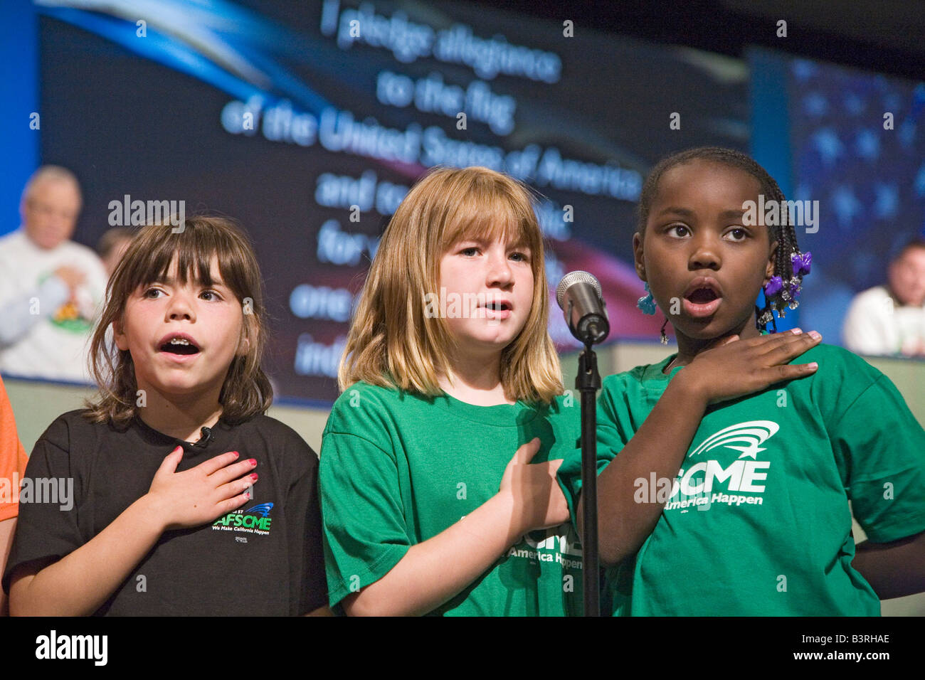 Pledge Allegiance Children Stockfotos und -bilder Kaufen - Alamy