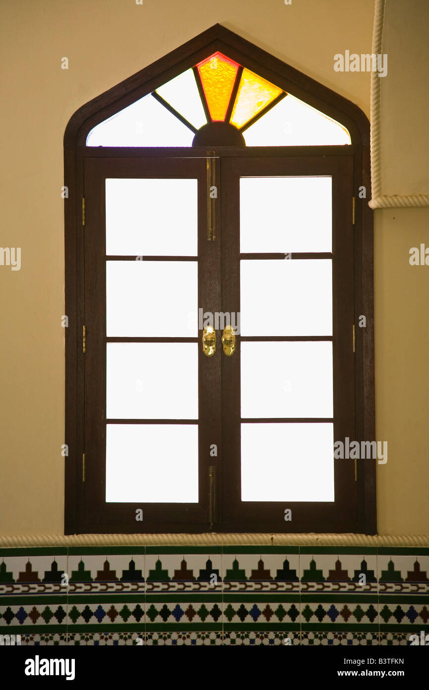 Oman, westlichen Hajar-Gebirge, Samail. Omans älteste Moschee Masjid ...