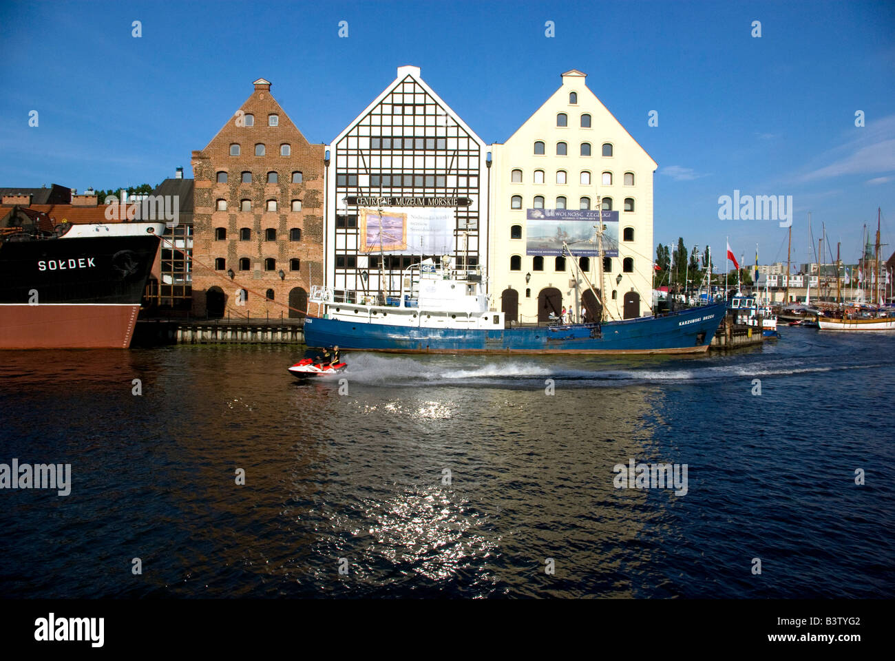 Europa, Polen, Danzig, Cluster der Getreidespeicher, bestehend aus der ...