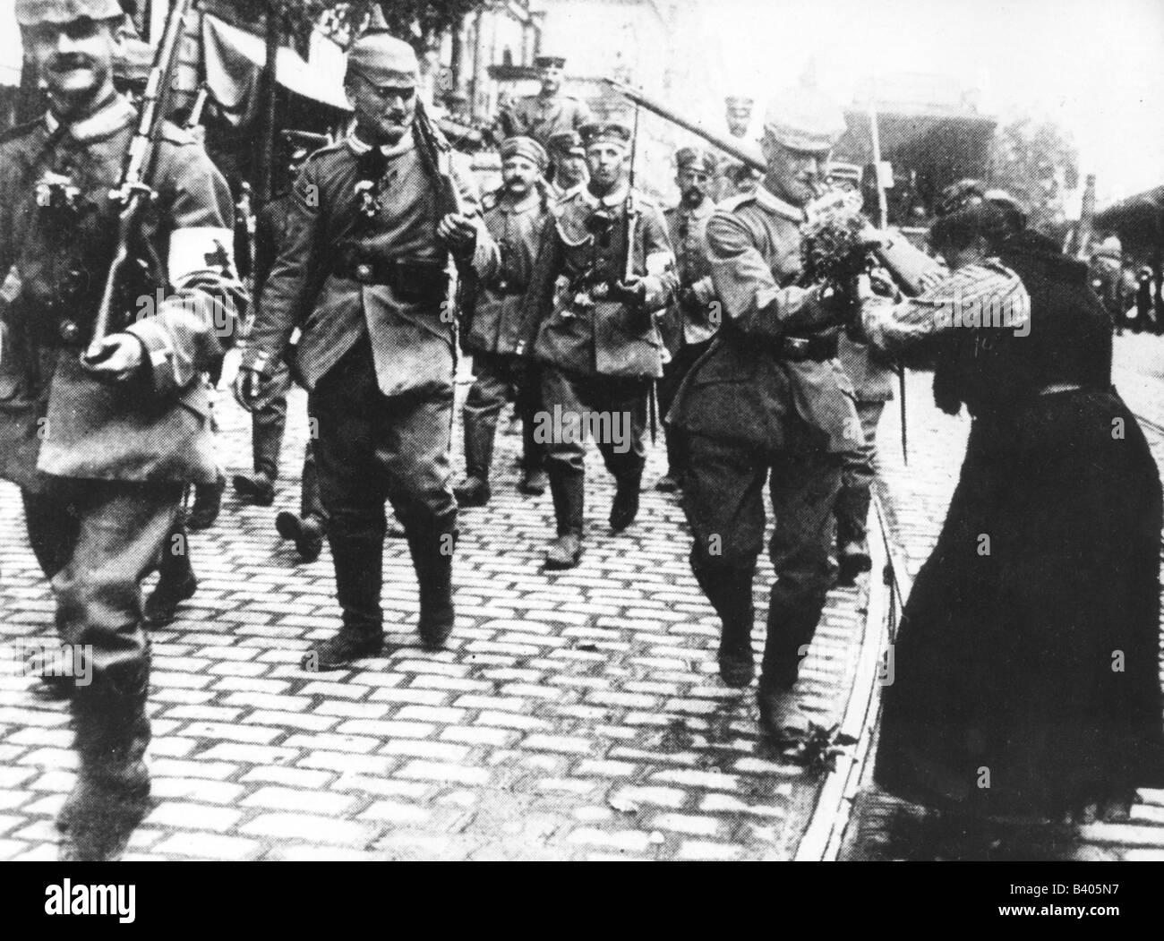 Ausbruch Erster Weltkrieg Stockfotos und -bilder Kaufen - Alamy