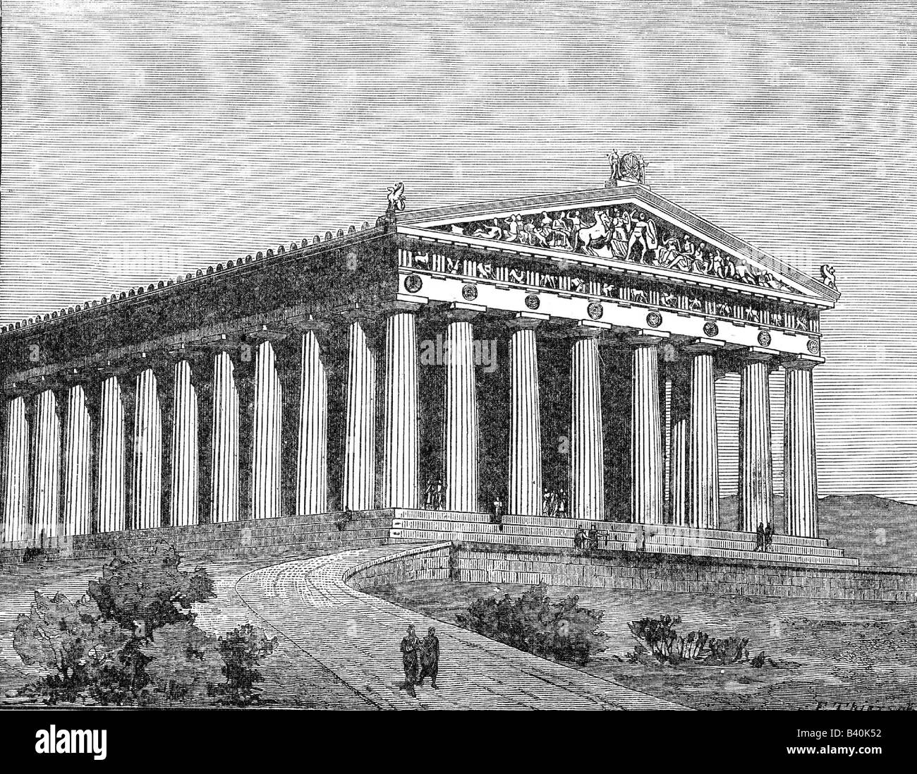 Geographie/Reise, Griechenland, Athen, Gebäude, Akropolis, Parthenon im ...