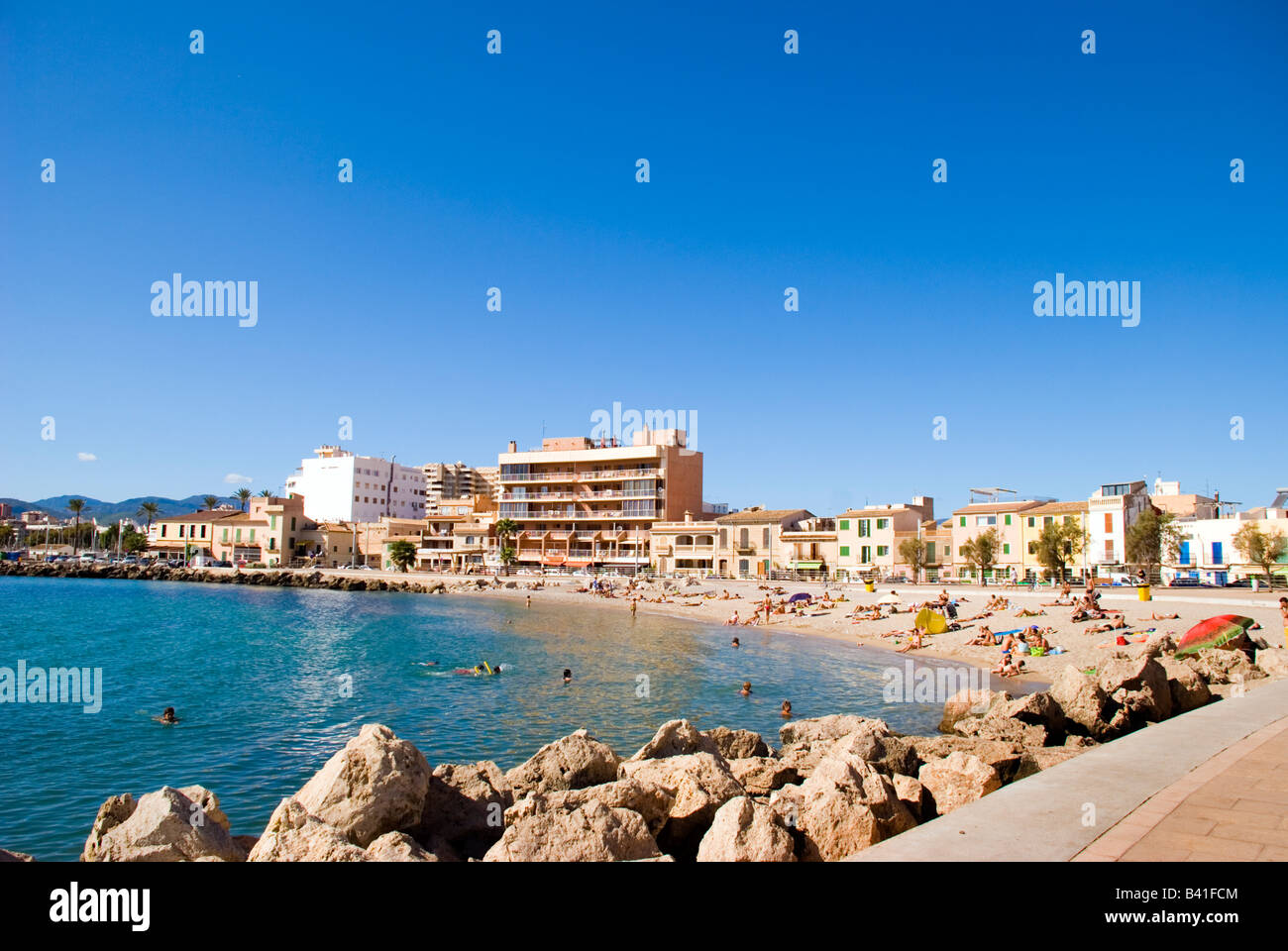 View of portixol beach -Fotos und -Bildmaterial in hoher Auflösung – Alamy