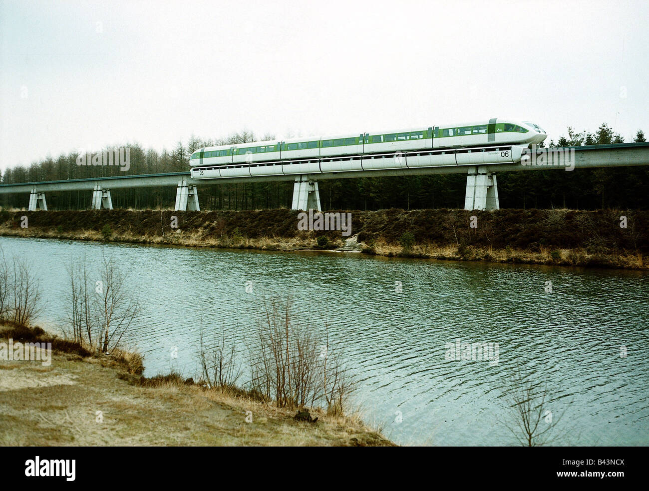 Verkehr/Verkehr, Eisenbahn, Transrapid, erste Testreihe auf Teststrecke ...